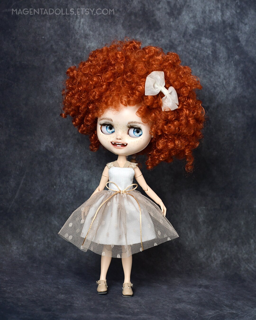 Vestido hecho a mano para Blythe, ropa de muñeca escala 1/6, moda de 12 ...