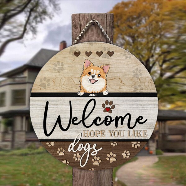 Dog Welcome Sign - Etsy