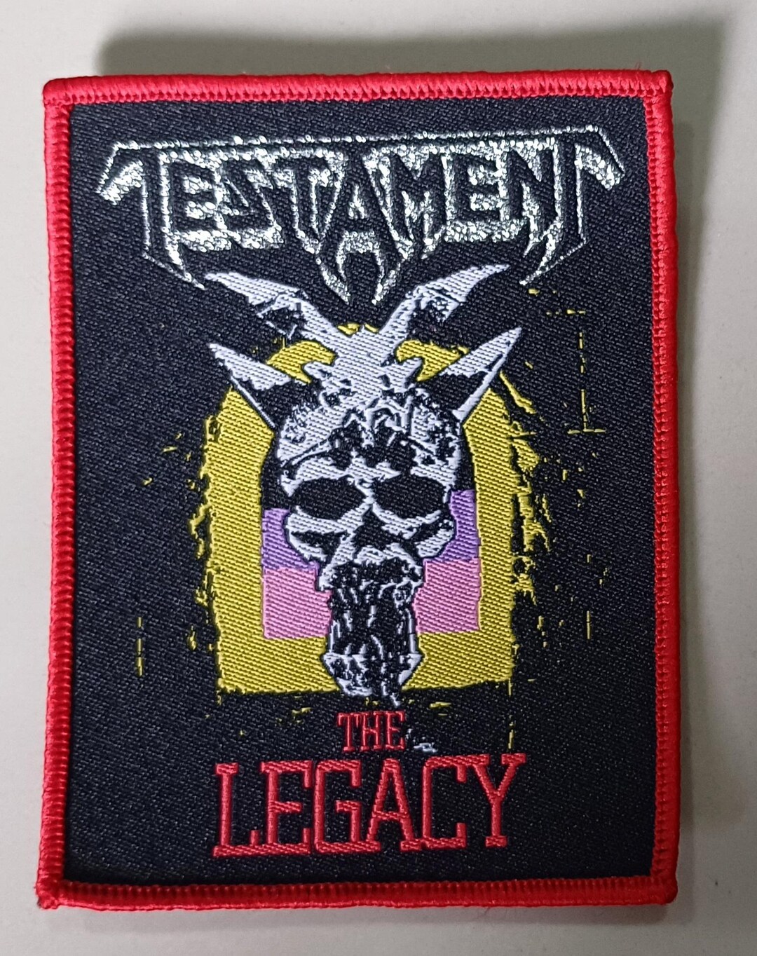 TESTAMENT the Legacy Woven Patch Speed Thrash Metal Punk Hard Core ...
