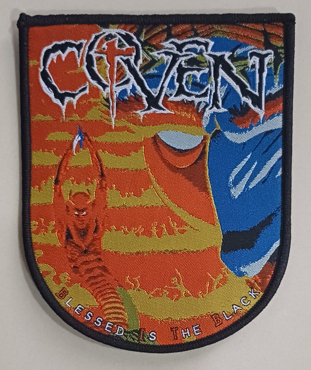 COVEN blessed is the Black Woven Patch Speed Thrash Hard Core Punk Crossover Metal , Limited ...
