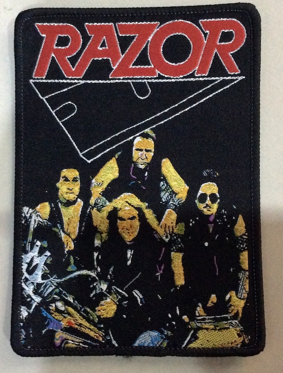 RAZOR band Woven Patch BLACK Border Canadian Thrash Metal - Etsy