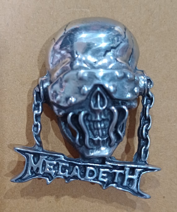 Rare MEGADETH "vic" original vintage metal Pin dead s… - Gem