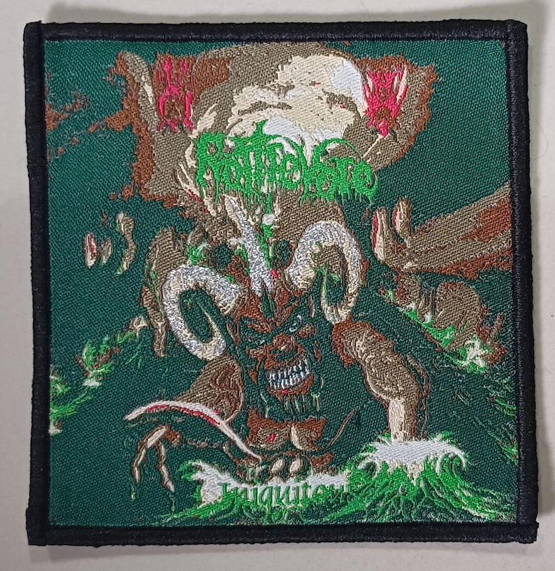 ROTTREVORE "iniquitous" Woven Patch Black Border Dead Stock, Brutal ...