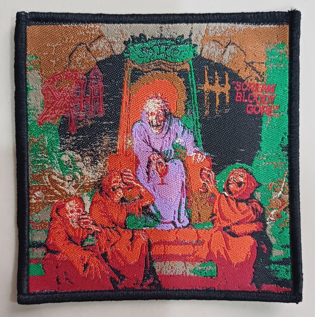 DEATH "scream Bloody Gore" Woven Patch - Limited Edition - Etsy