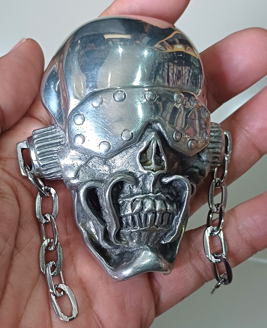 MEGADETH Vic 3D Buckle Vintage Dead Stock 1991 Poker the Alchemy Speed ...