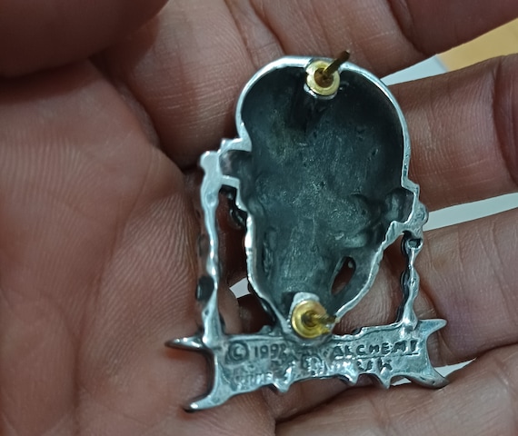 Rare MEGADETH "vic" original vintage metal Pin dead s… - Gem