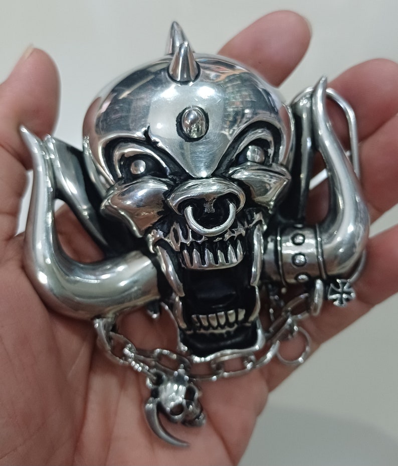 MOTORHEAD Warpig 3D Buckle Vintage Dead Stock Iron Fist Poker the ...