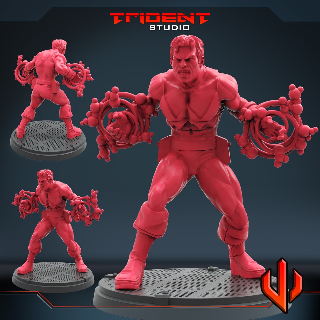 Classic Wonder Man (fan Art Sculpted by Trident Studio) (crisis ...