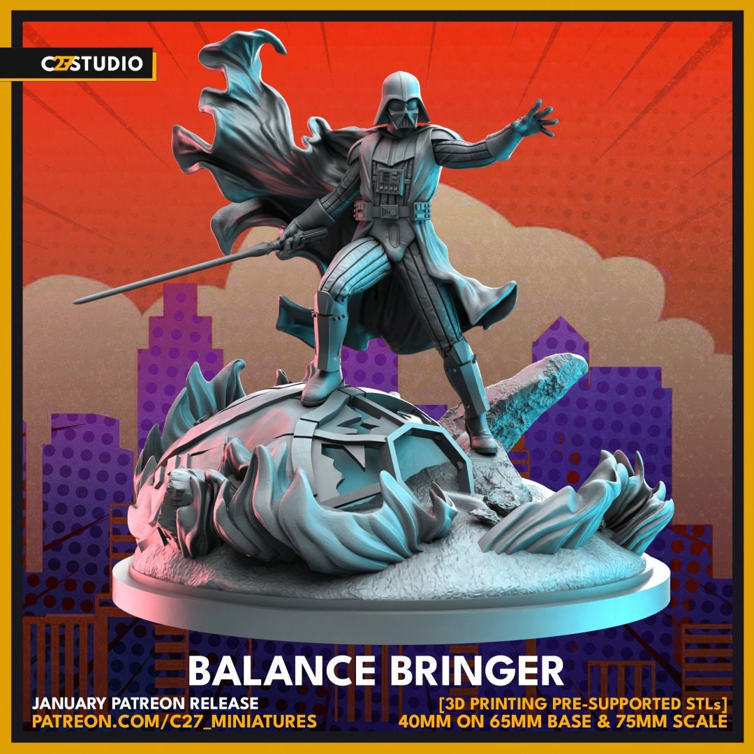 Darth Vader / Balance Bringer 40mm Miniature (sculpted by C27 ...