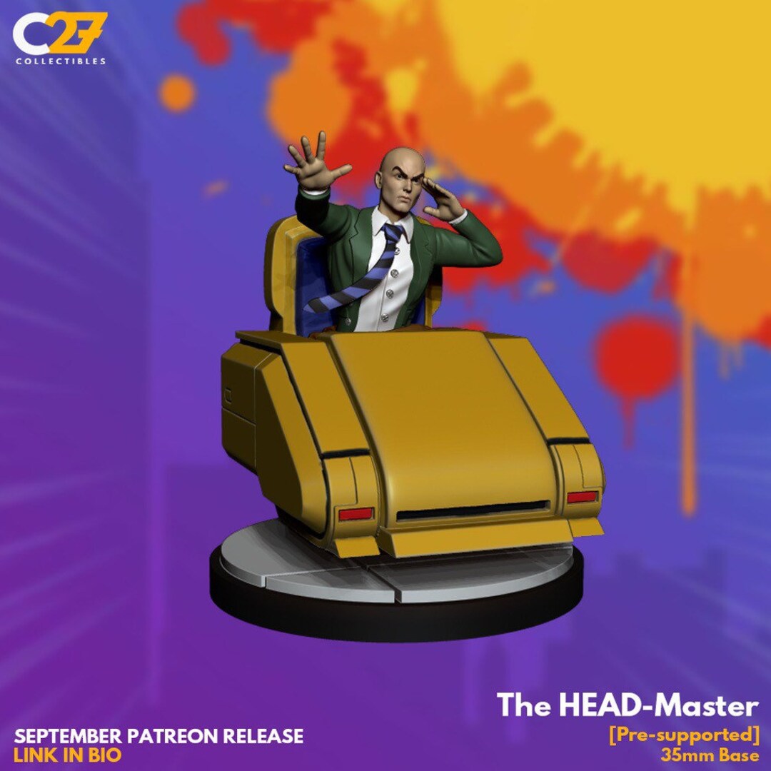 Professor X / Charles Xavier / the Head-master 40mm Miniature (sculpted ...