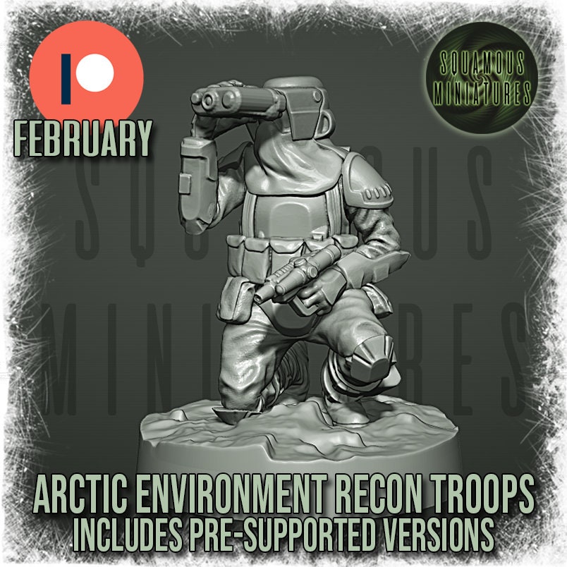 Arctic Environment Recon Troopers - Set of 8 (sculpted by Squamous ...