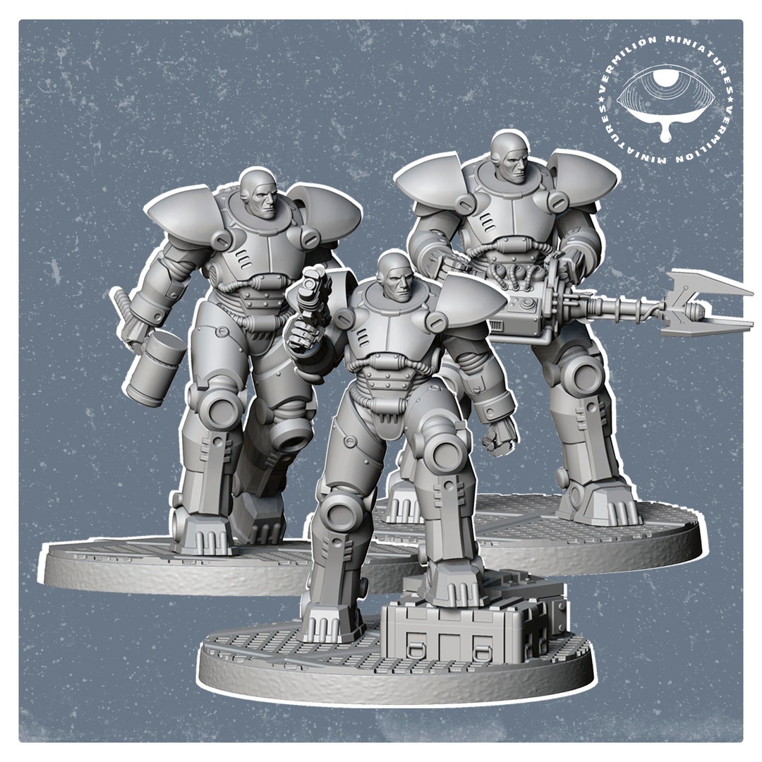 Armor Set - Steel Rising (3 Miniatures) (sculpted by Vermillion ...