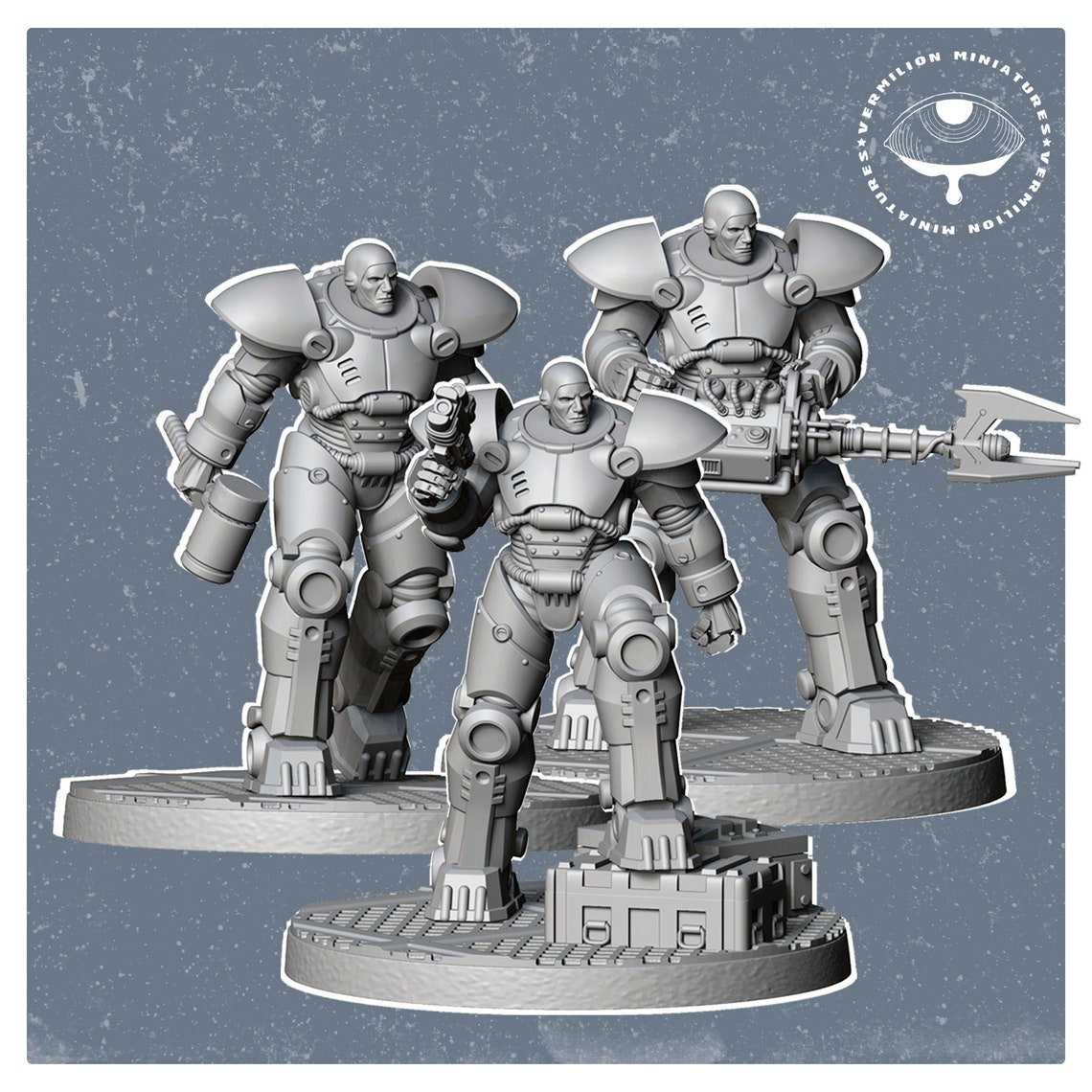 Armor Set Steel Rising 3 Miniatures sculpted by Vermillion Miniatures ...