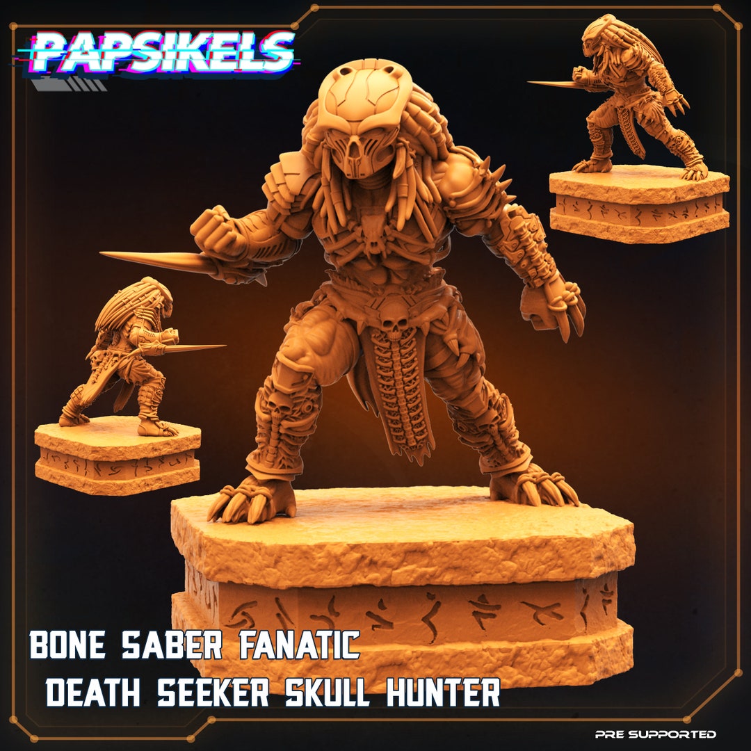 Bone Sabre Fanatic Death Seeker Skull Hunter Predator Fan - Etsy