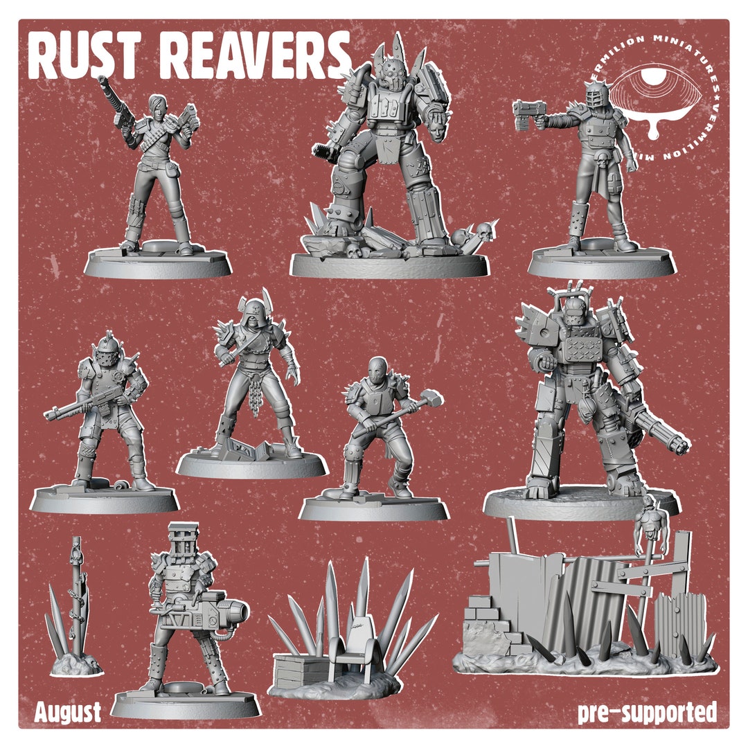 Warband - the Rust Reavers (11 Miniatures) (sculpted by Vermillion ...
