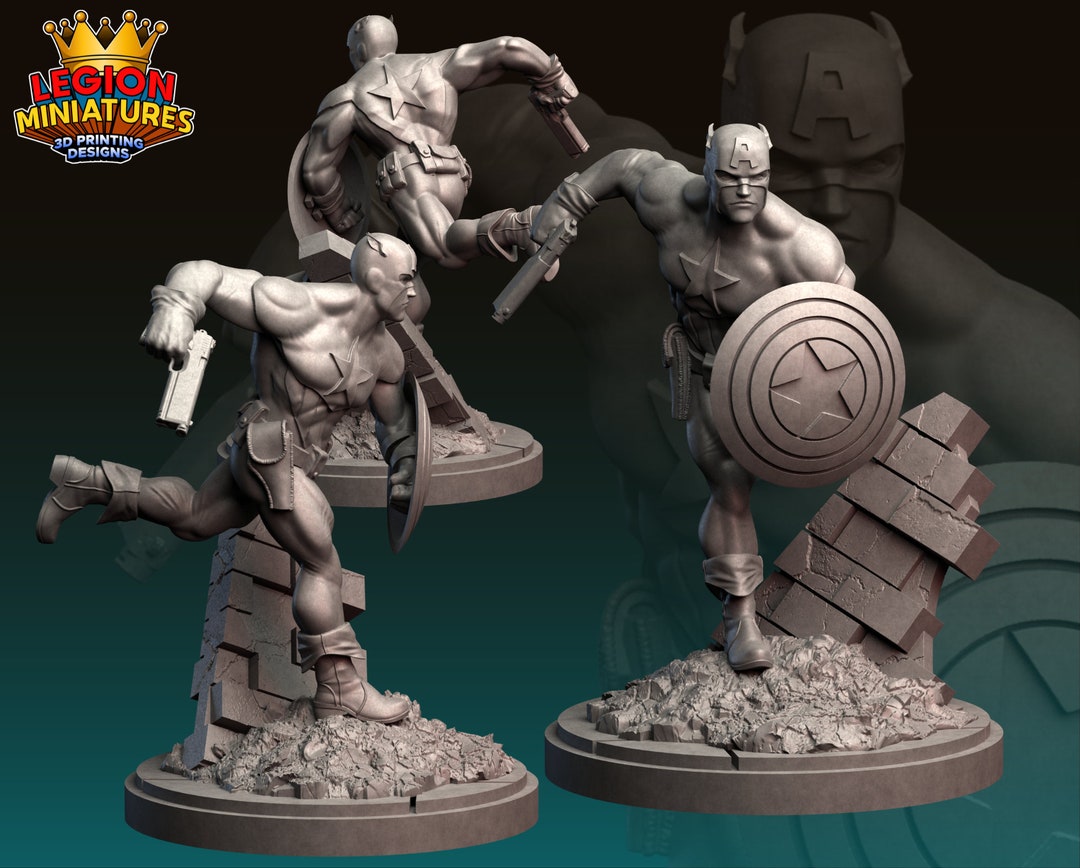 Bucky Fan-art 40mm Miniature (sculpted by Legion Miniatures) (crisis ...