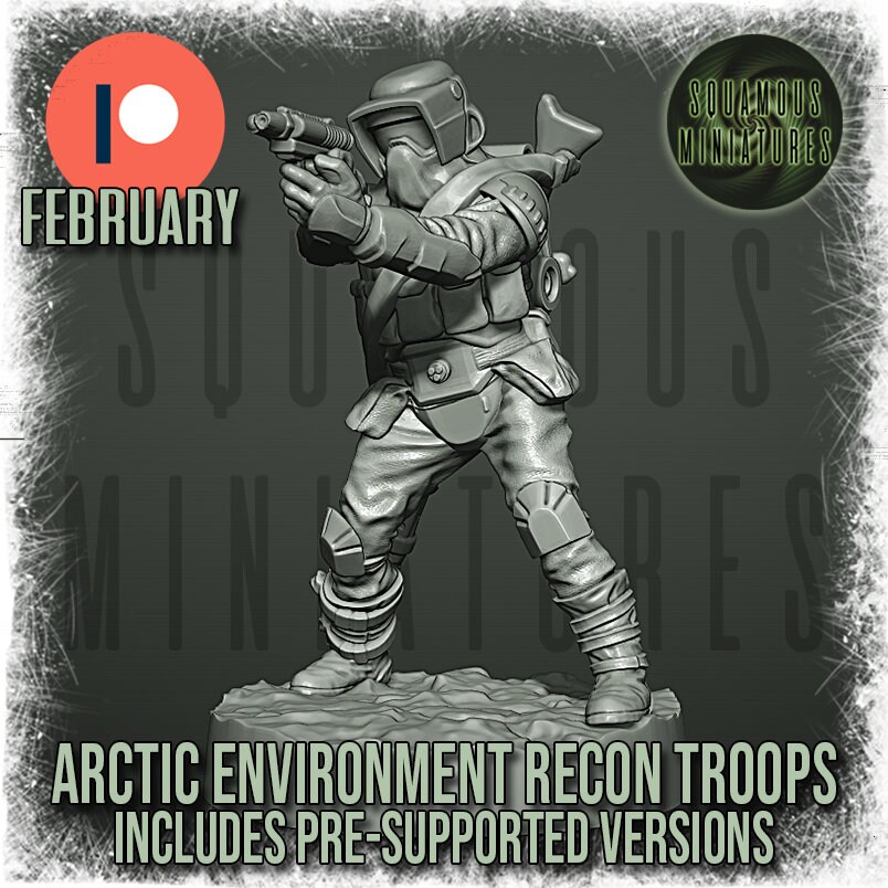 Arctic Environment Recon Troopers - Set of 8 (sculpted by Squamous ...