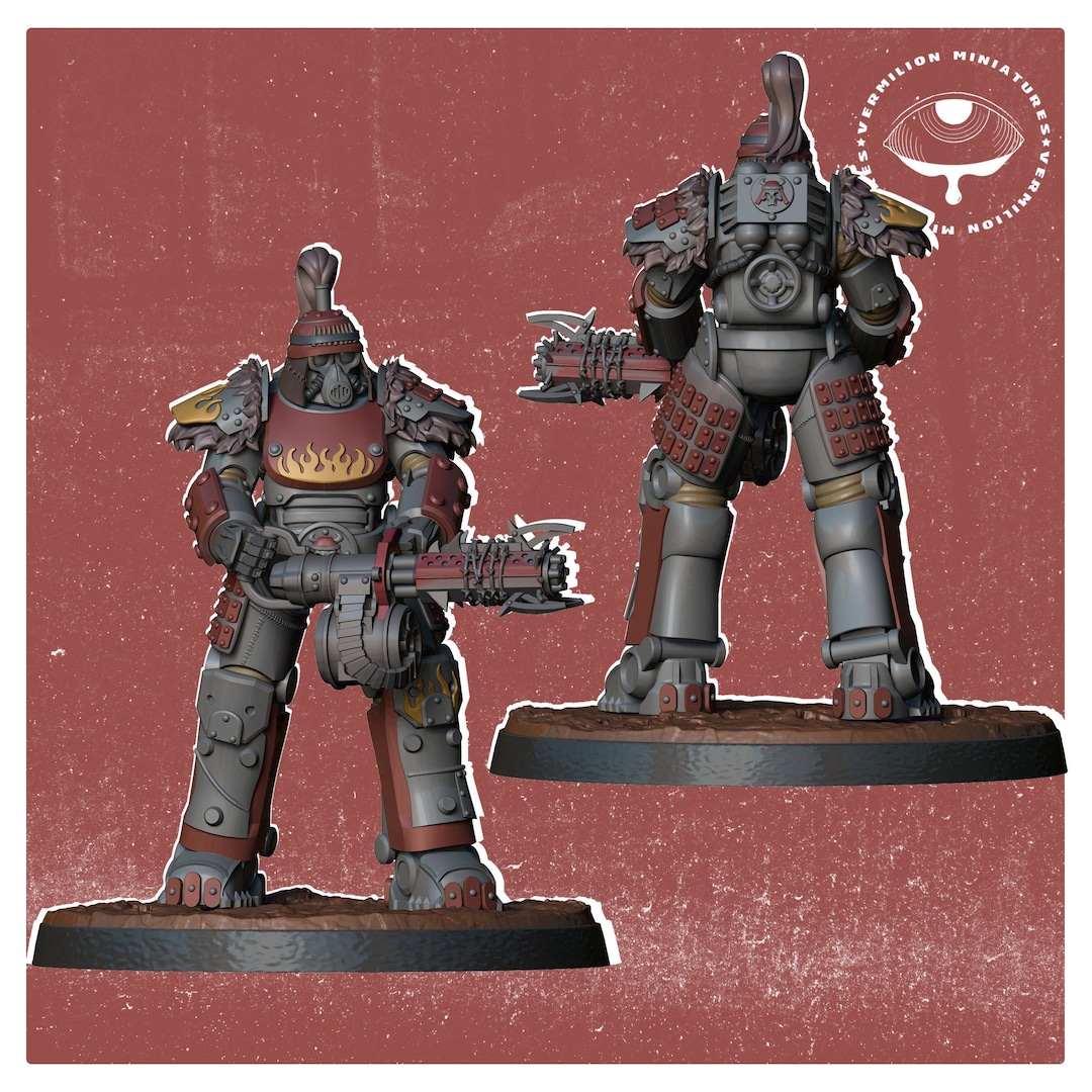 Power Armour Flame Type Red Rock Raiders sculpted by Vermillion ...