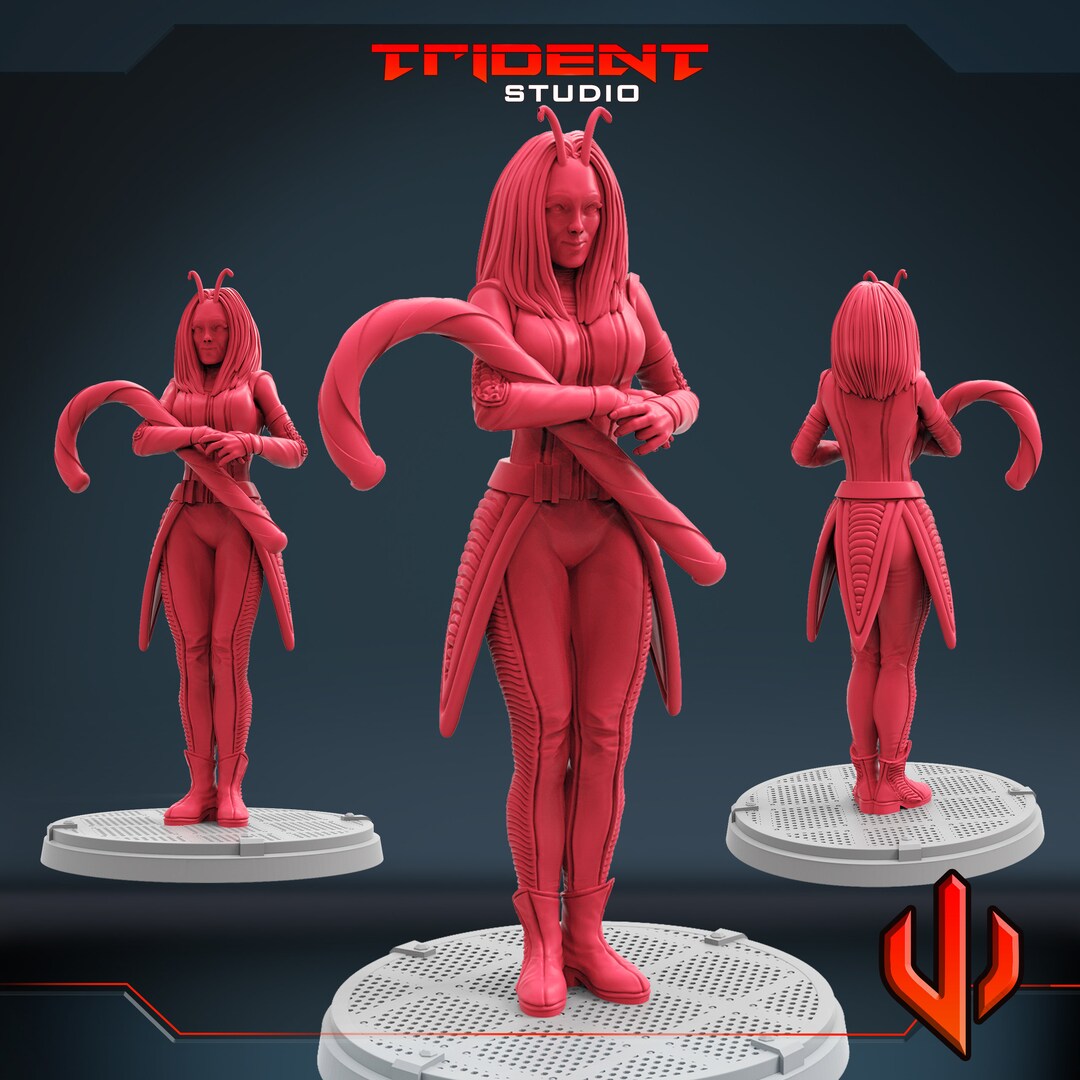 Xmas Mantis (fan Art Sculpted by Trident Studio) (crisis Protocol Proxy/alternative) - Etsy