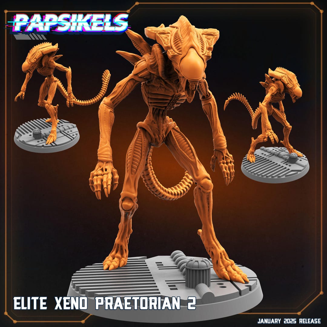 Elite Xeno Praetorian 2 - Xenomorph Fan Art (sculpted by Papsikels) - Etsy