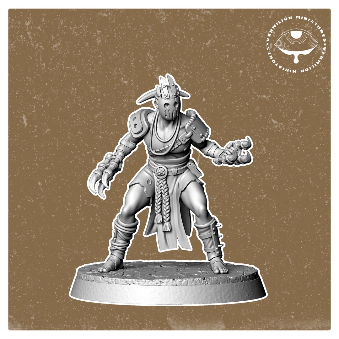 Tribal - Tribal Man 3 (sculpted by Vermillion Miniatures) - Etsy