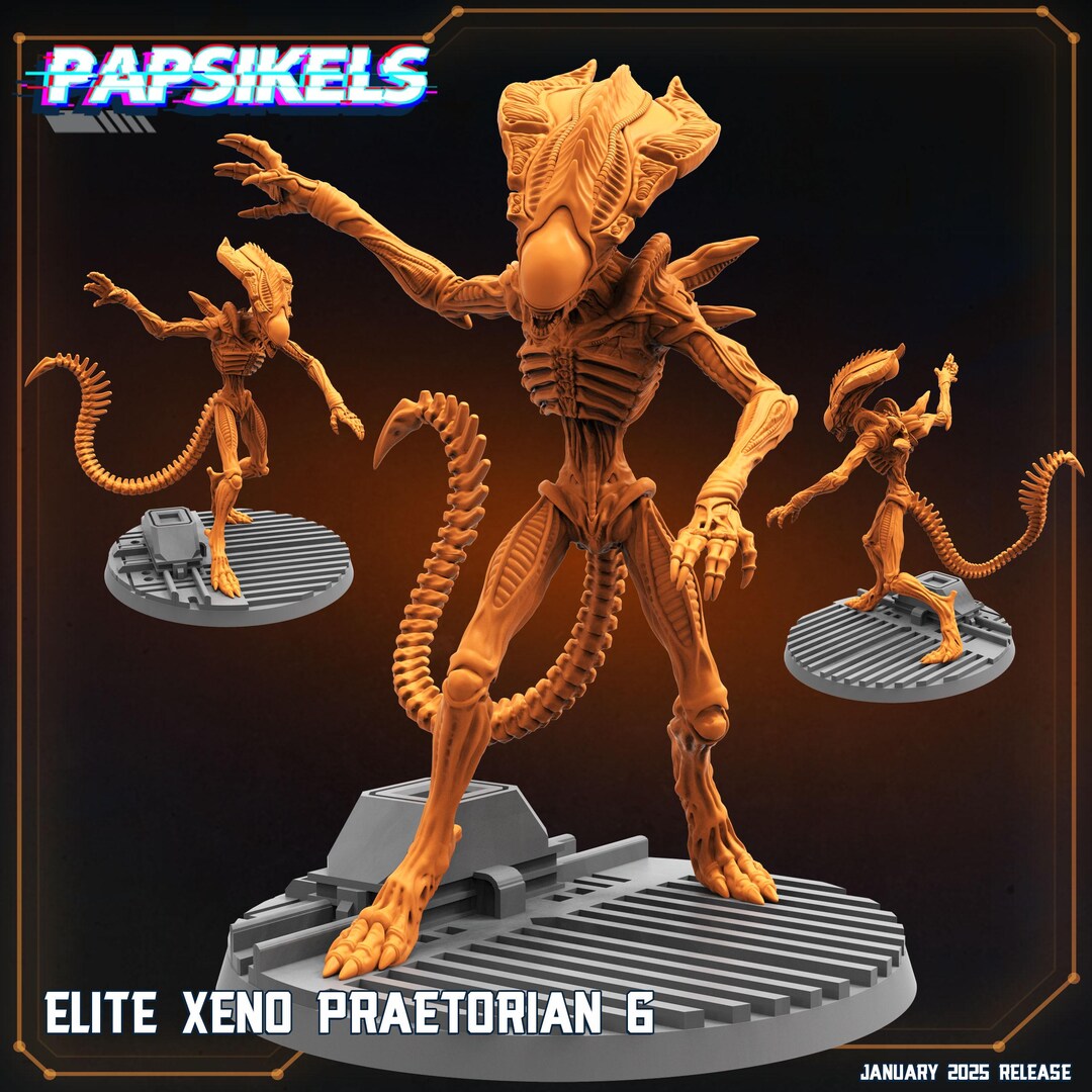 Elite Xeno Praetorian 6 - Xenomorph Fan Art (sculpted by Papsikels) - Etsy