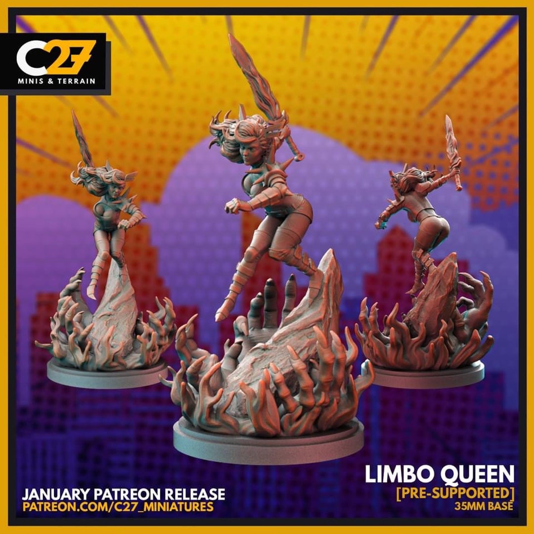 Magik / Limbo Queen 40mm Miniature (sculpted by C27 Collectibles ...