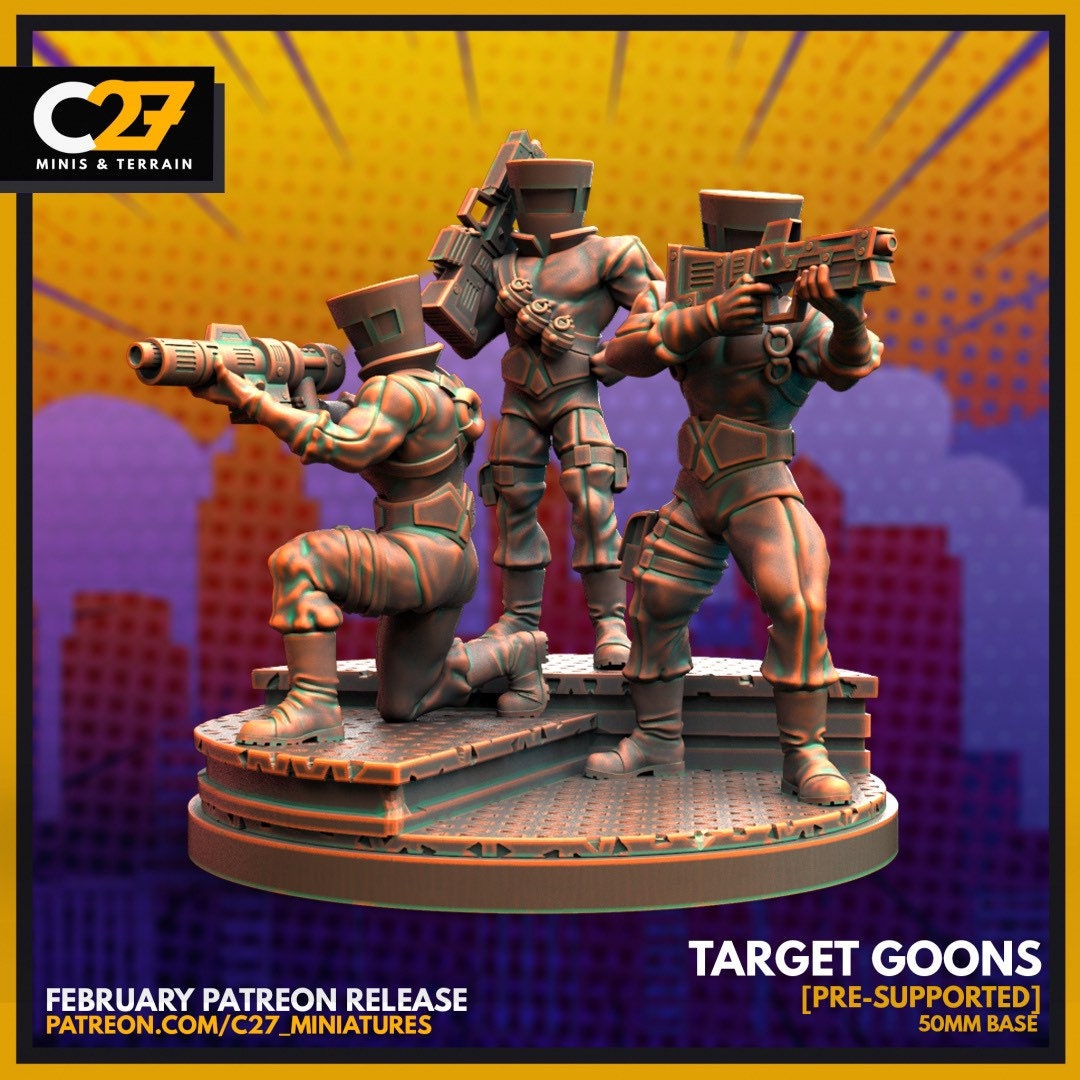 A.I.M. Minions / Target Goons 40mm Miniature (sculpted by C27 ...