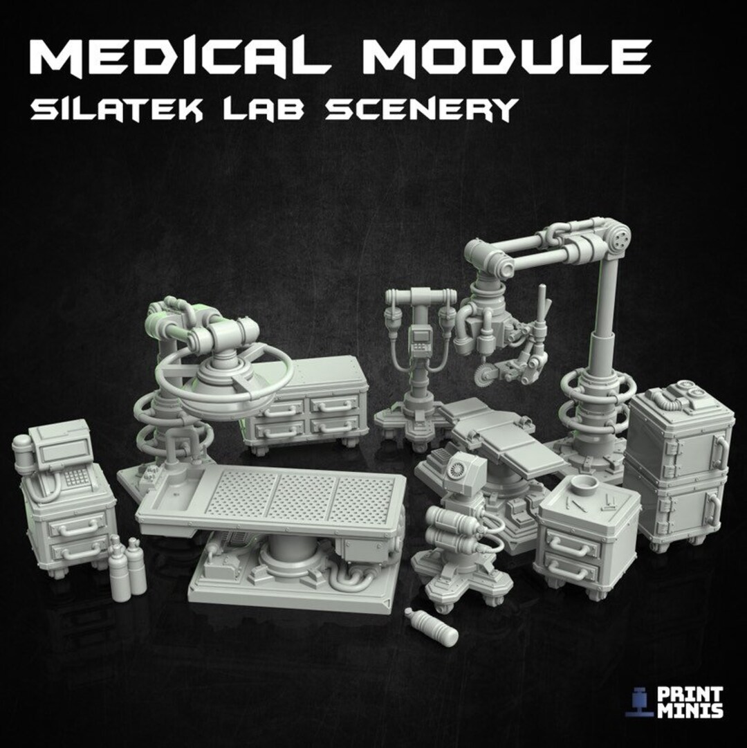 Medical Module Terrain Set - by Print Minis - Etsy UK