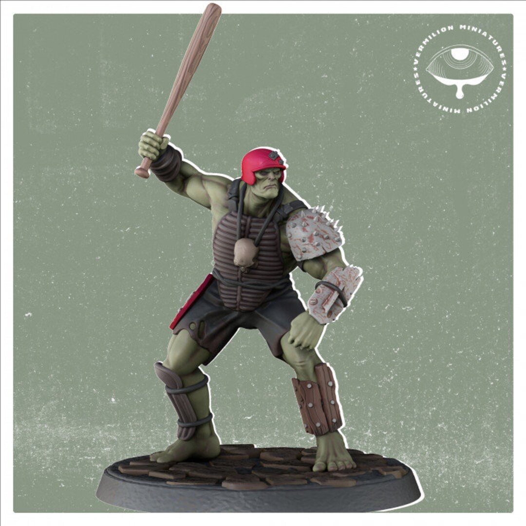 Atomic Mutant With Baseball Bat (sculpted by Vermillion Miniatures) - Etsy