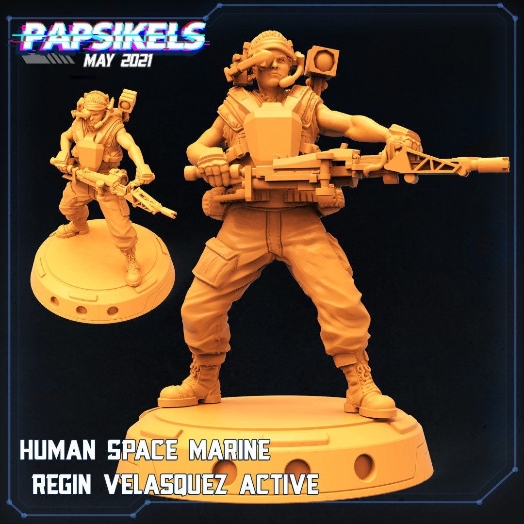 Pvt Vasquez / Regin Velasquez - Colonial Marine (sculpted by Papsikels ...