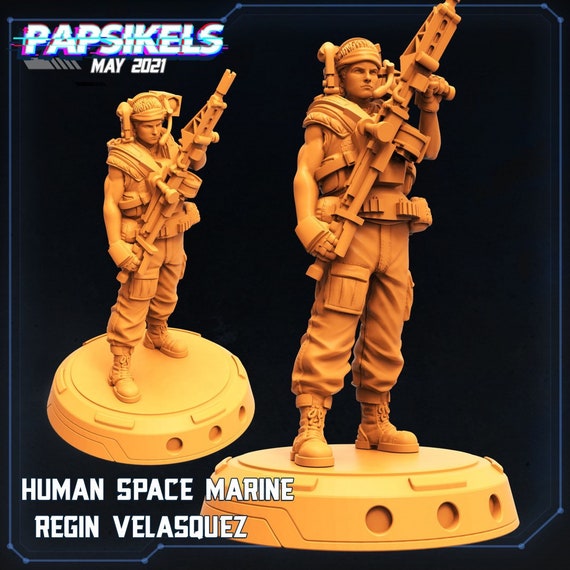 Pvt Vasquez / Regin Velasquez Colonial Marine sculpted by - Etsy
