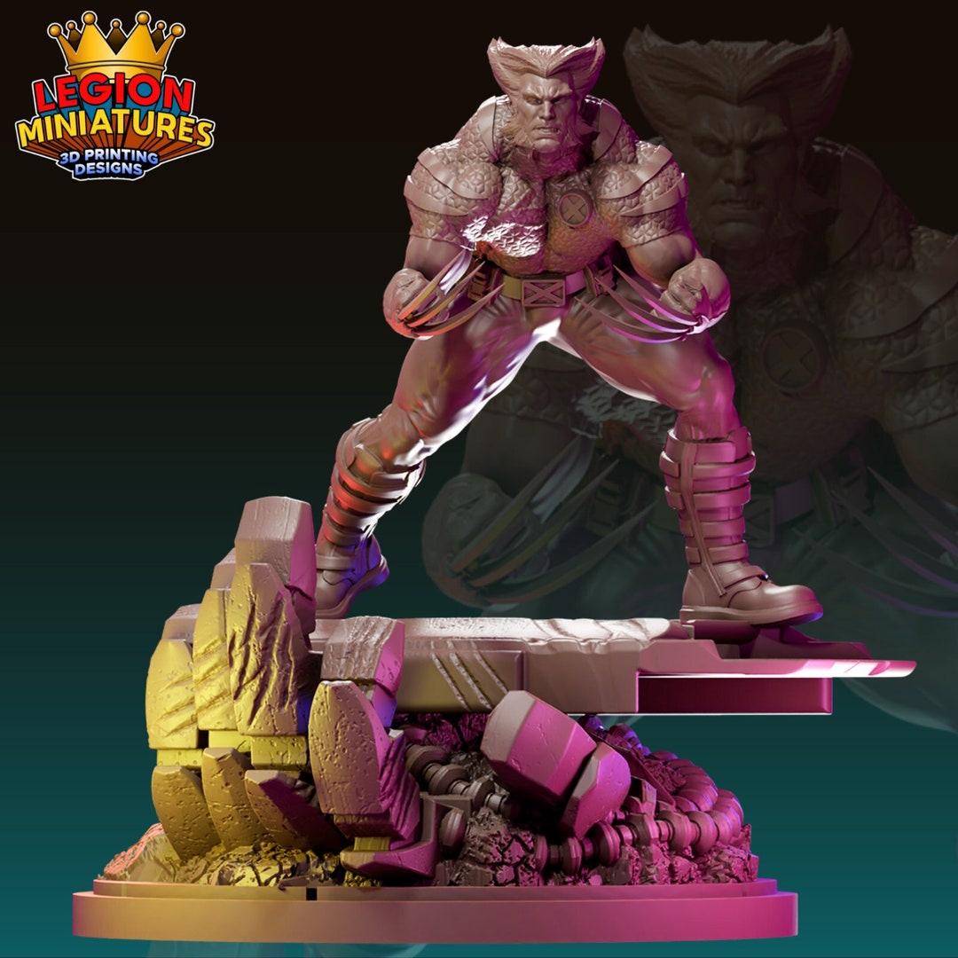 Ultimate Wolverine Fan-art 40mm Miniature sculpted by Legion Miniatures ...