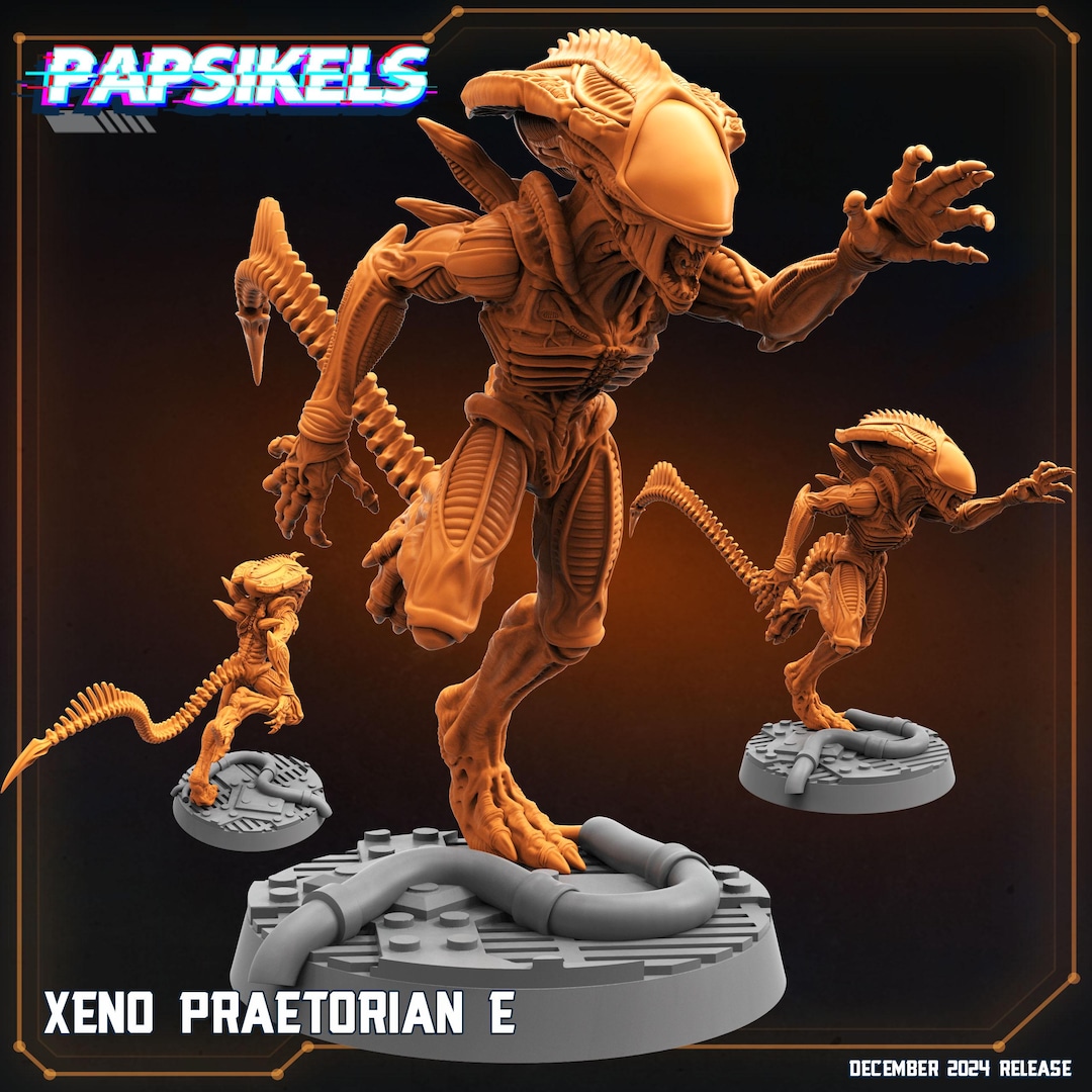 Xeno Praetorian E - Xenomorph Fan Art (sculpted by Papsikels) - Etsy