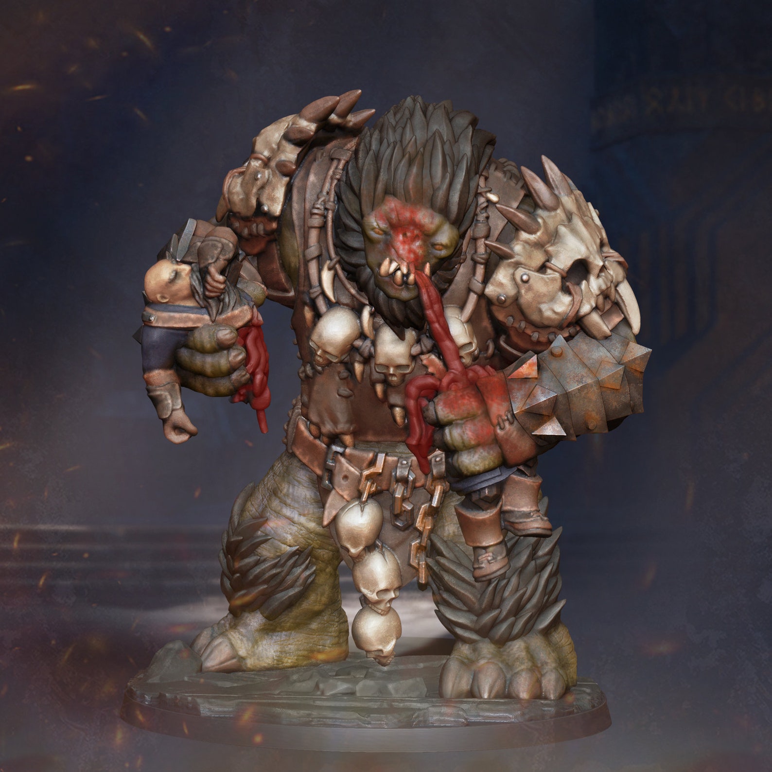 Ogre Dwarf-eater the Mines Flames of War Kickstarter - Etsy UK