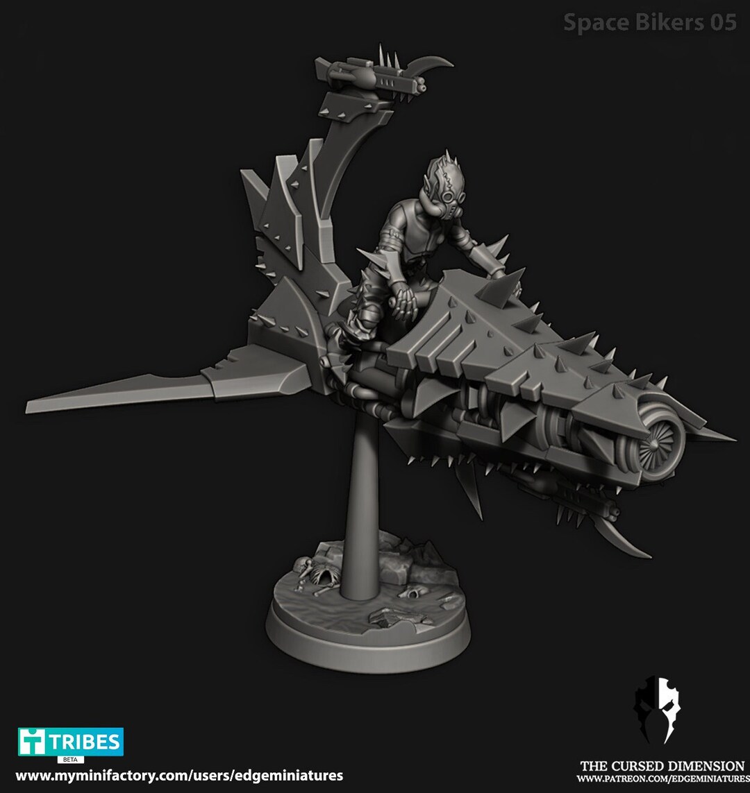 Space Bikers 05 Cursed Elves sculpted by Edge Miniatures - Etsy