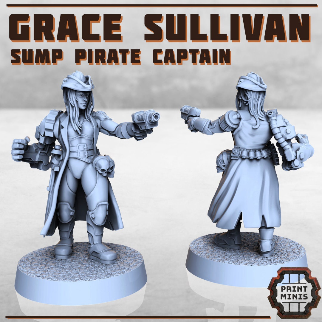 Grace Sullivan Sump Captain (by Print Minis) - Etsy