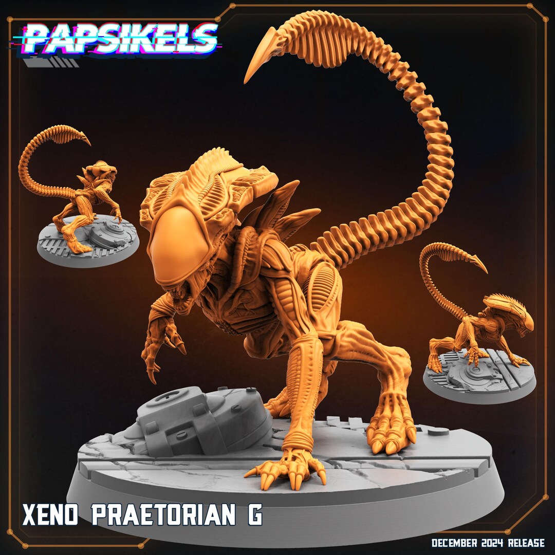 Xeno Praetorian G - Xenomorph Fan Art (sculpted by Papsikels) - Etsy