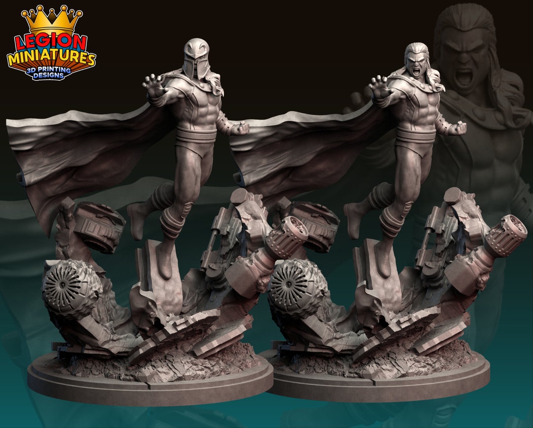Magneto Fan Art 40mm Miniature (sculpted by Legion Miniatures) (crisis ...