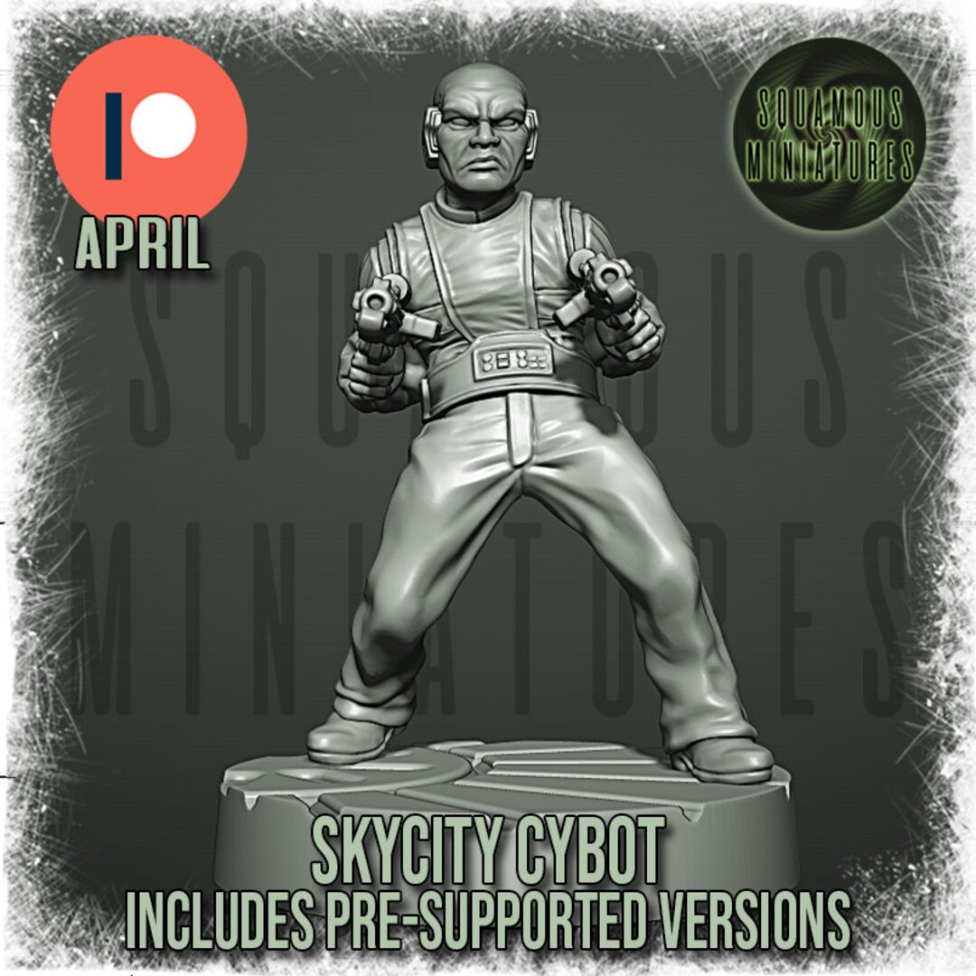 Sky City Cybot pose 2 sculpted by Squamous Miniatures - Etsy