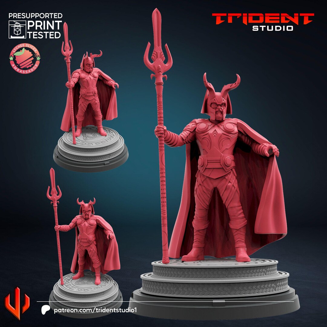 Odin (fan Art Sculpted by Trident Studio) (crisis Protocol Proxy/alternative) - Etsy