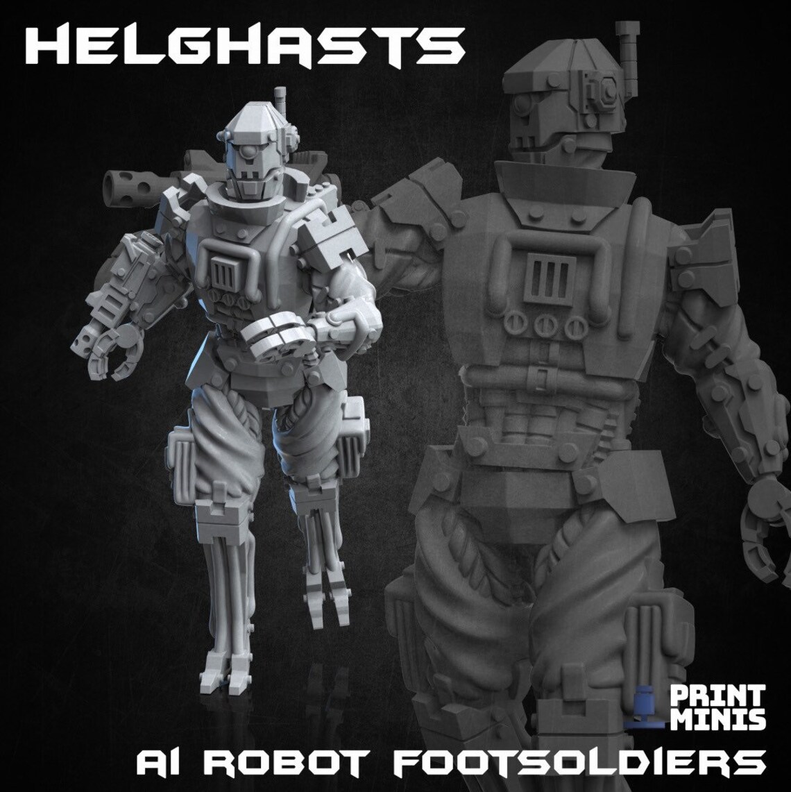 Helghasts Assault Robot by Print Minis | Etsy