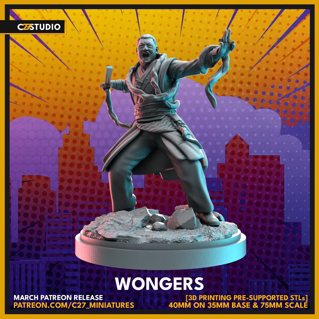 Wong / Wongers 40mm Miniature (sculpted by C27 Collectibles) (crisis ...