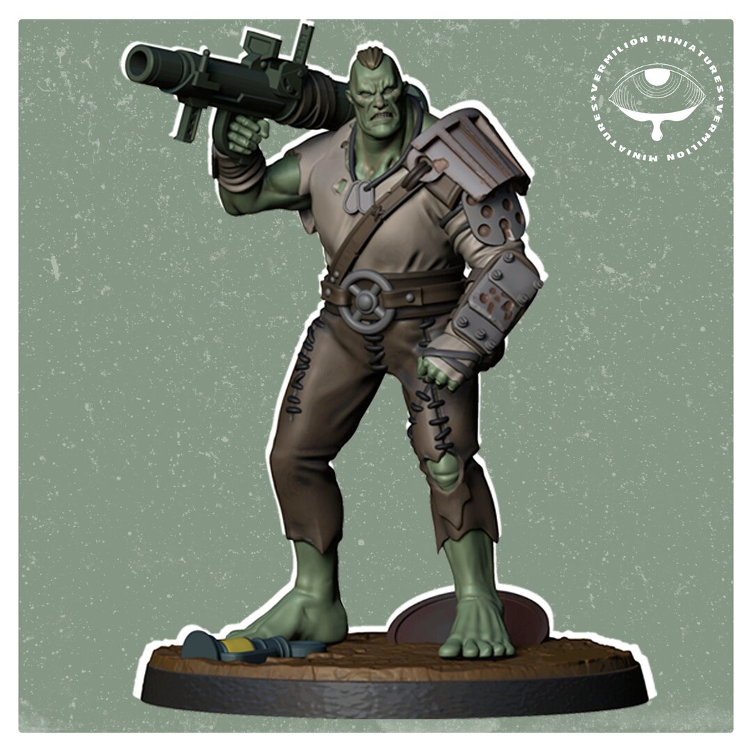 Atomic Unity Brute 2 (sculpted by Vermillion Miniatures) - Etsy
