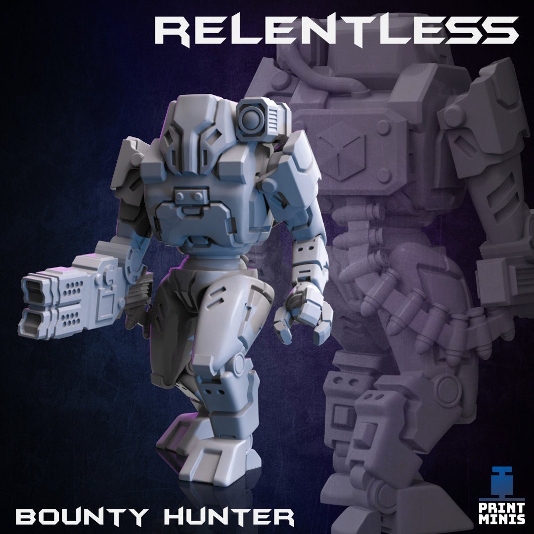 Relentless Bounty Hunter By Print Minis Etsy