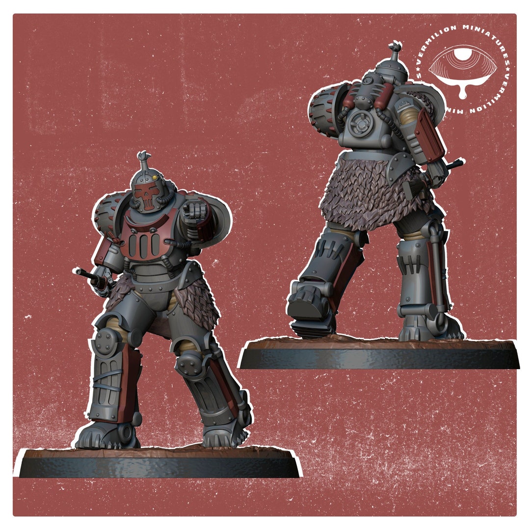Power Armour Warrior Type Red Rock Raiders sculpted by Vermillion ...