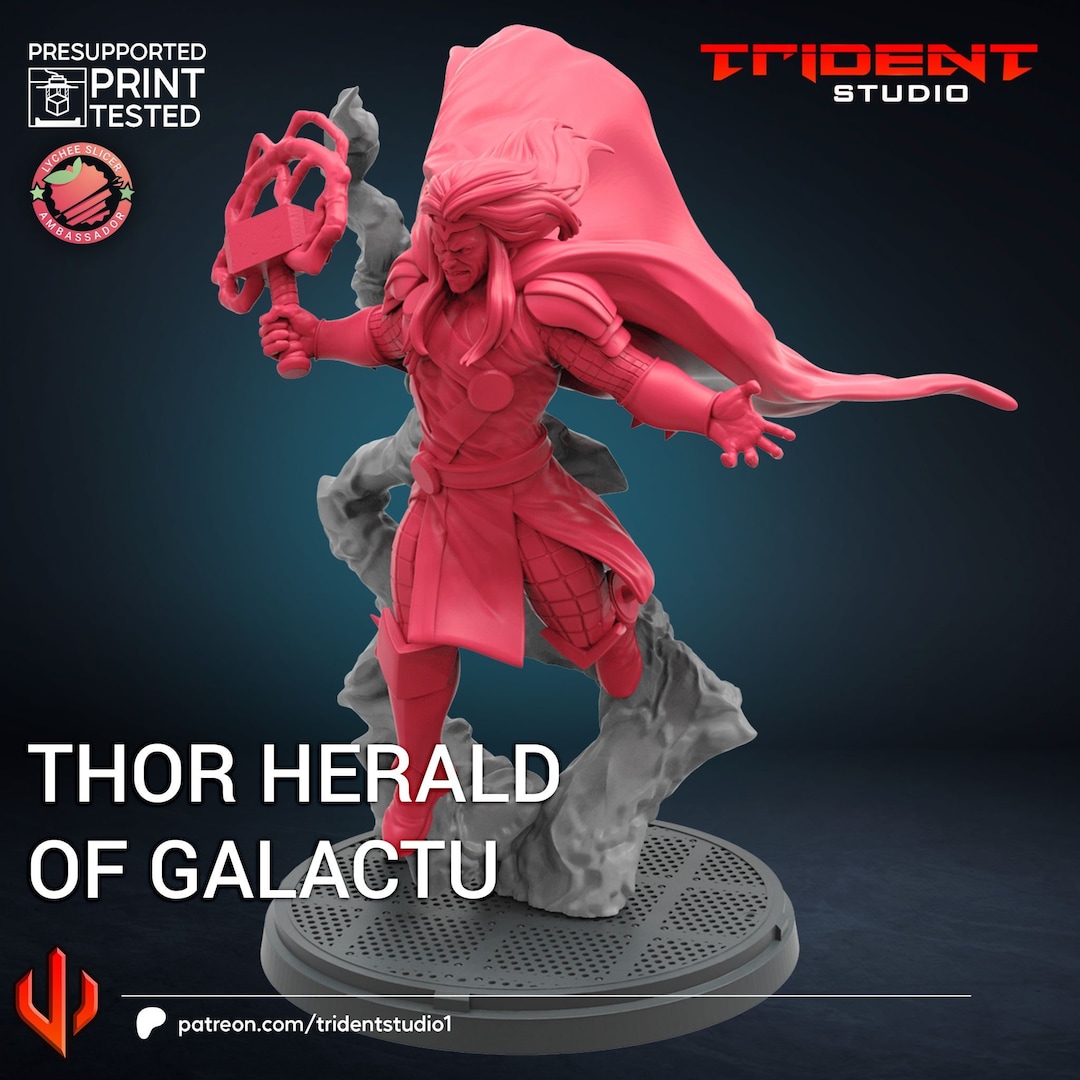 Thor - Herald of Galactus (fan Art Sculpted by Trident Studio) - Etsy