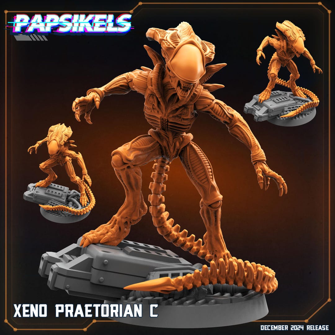 Xeno Praetorian C - Xenomorph Fan Art (sculpted by Papsikels) - Etsy