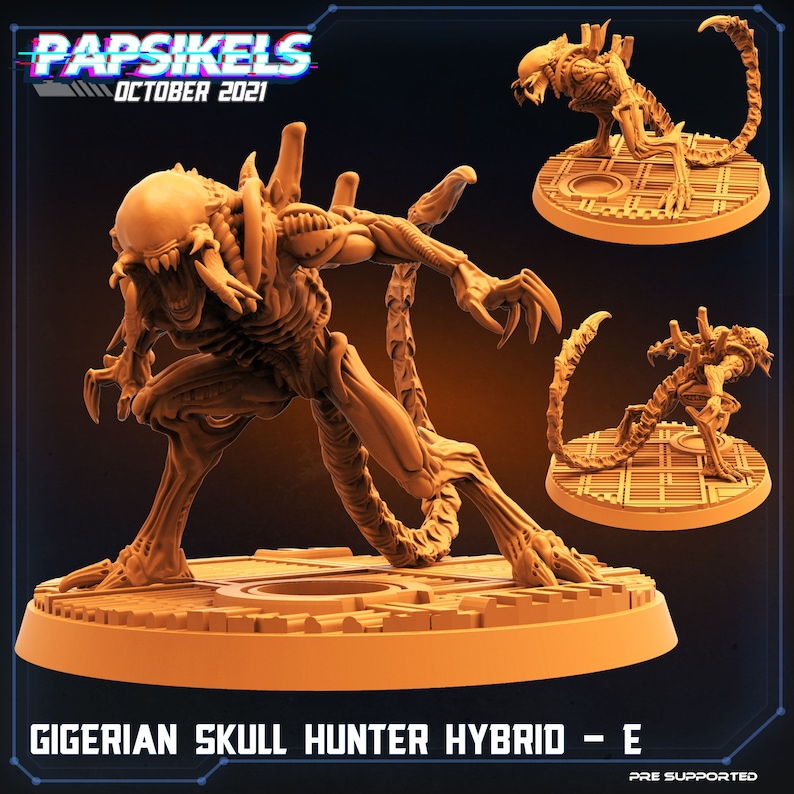 Gigerian Skull Hunter Hybrid / Predalien sculpted by - Etsy UK
