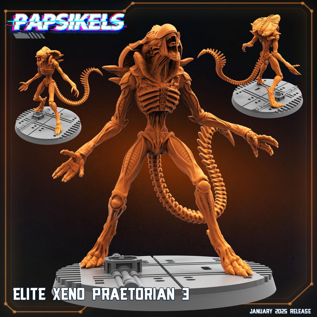 Elite Xeno Praetorian 3 - Xenomorph Fan Art (sculpted by Papsikels) - Etsy